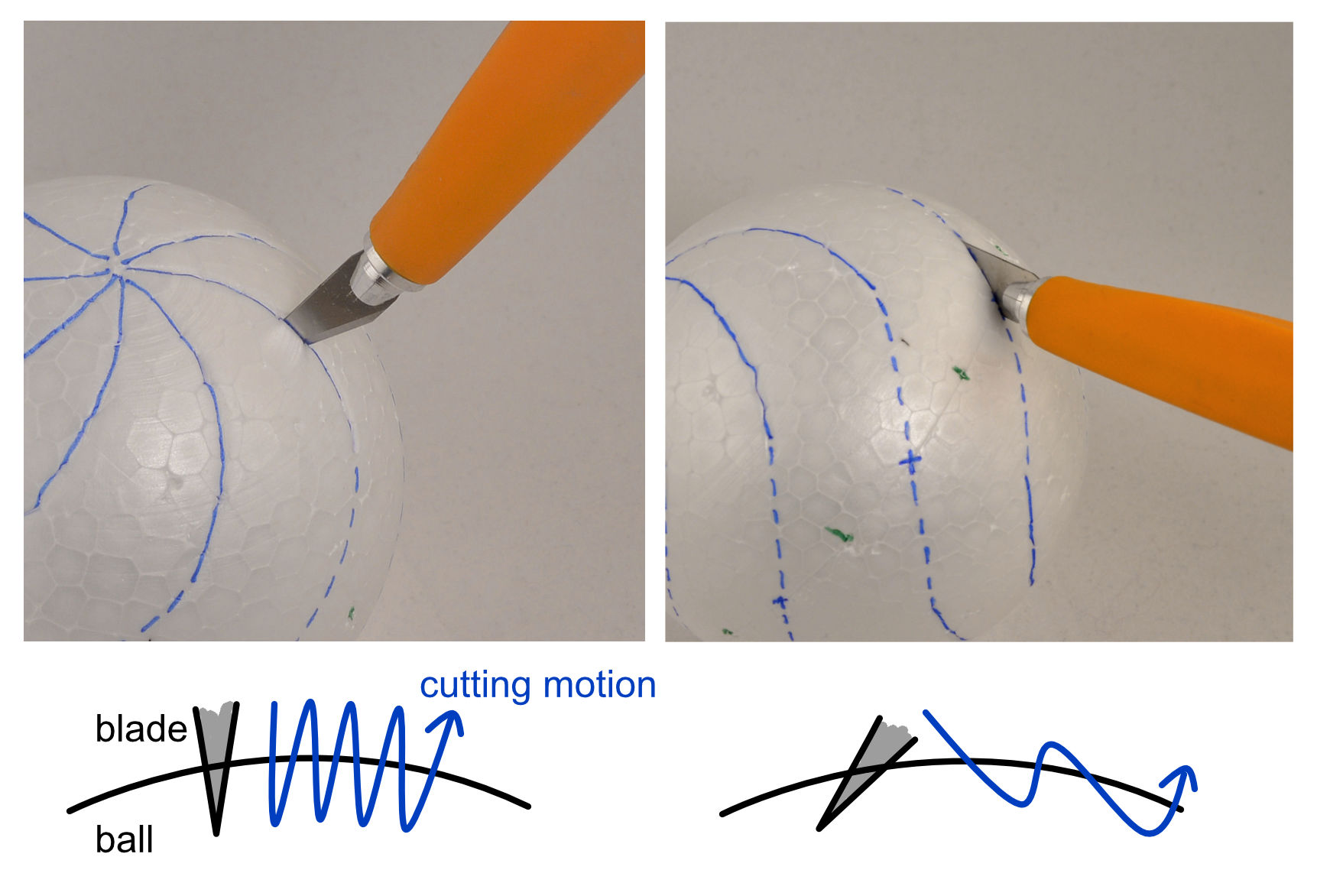 cutting the foam base – Susanne’s Ornaments